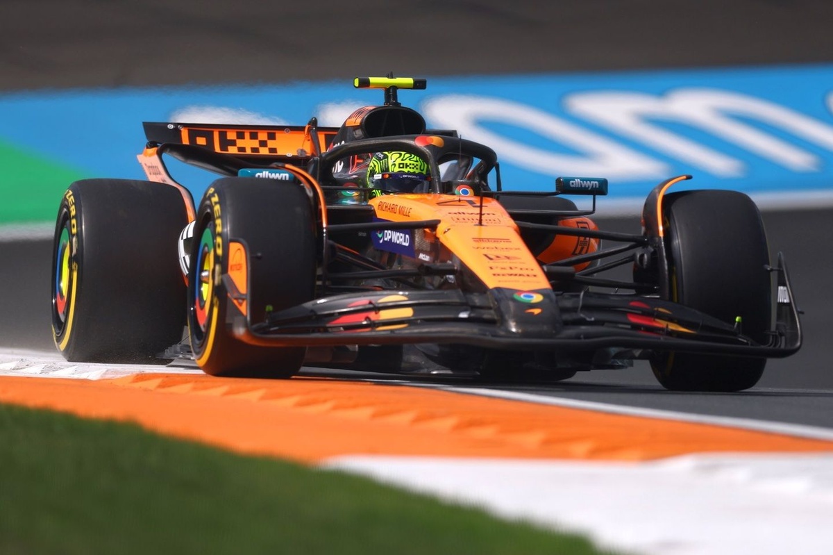 F1 Dutch GP: Lando Norris tops red-flagged FP1 as many drivers go off ...